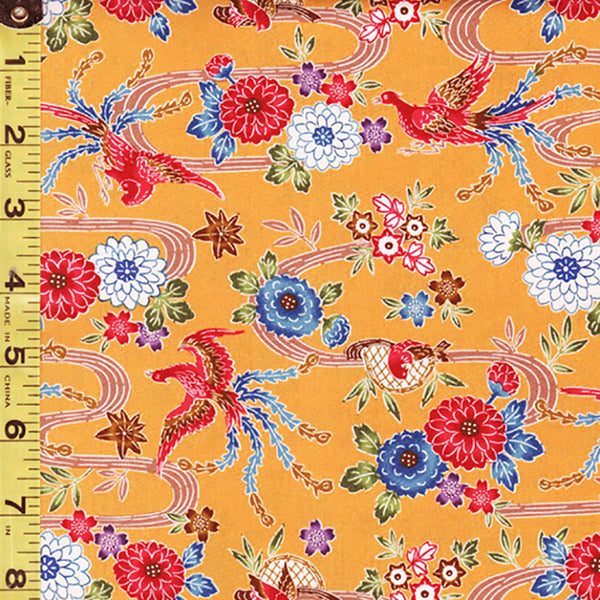 *Japanese - Cosmo Okinawa Bingata Style - Phoenix, Mums & River Swirls ...