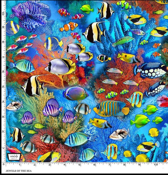 *Tropical - Jewels of the Sea - Small Colorful Fish & Coral - DCX11131 ...
