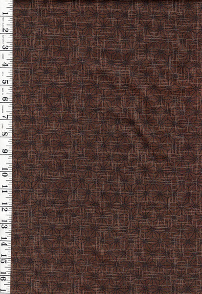 *Japanese - Hoffman Kasuri Collection - Asanoha (1 1/2") - F3005 - Bro ...