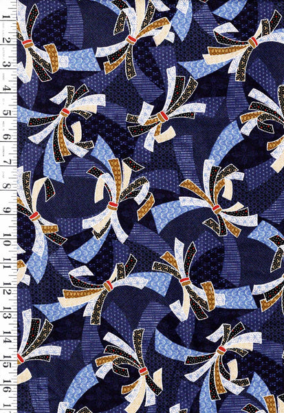 Japanese Novelty - Small Colorful Noshi Ribbons - Blue with Purple Ton ...