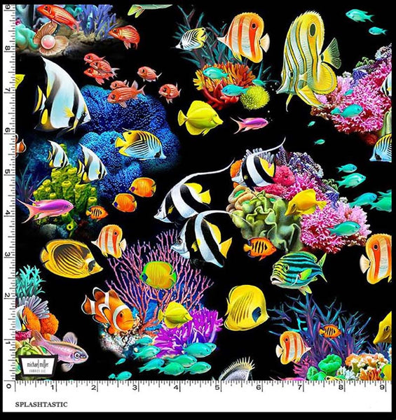*Tropical - Jewels of the Sea - Splashtastic Colorful Fish & Coral - D ...