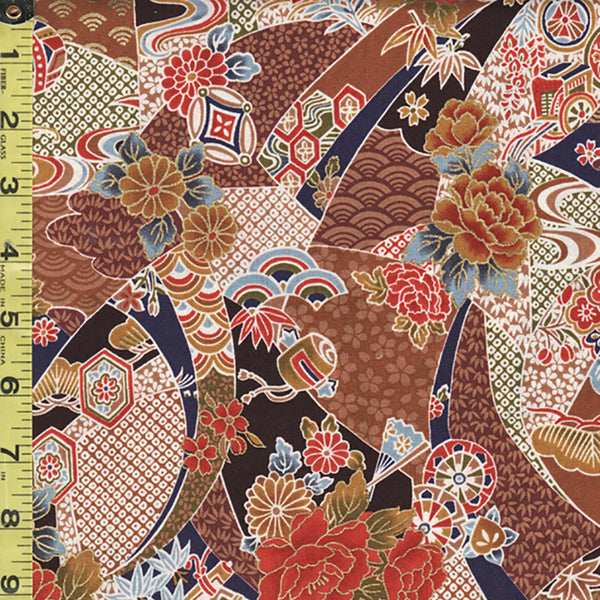 *Japanese - Compact Japanese Floral Collage with Japanese Motifs - TAK ...